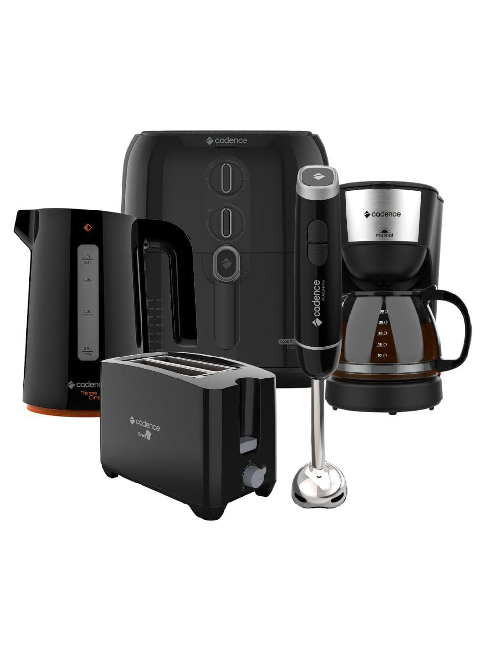 Kit Completo Cadence Black 110V - Loja do Cooperado