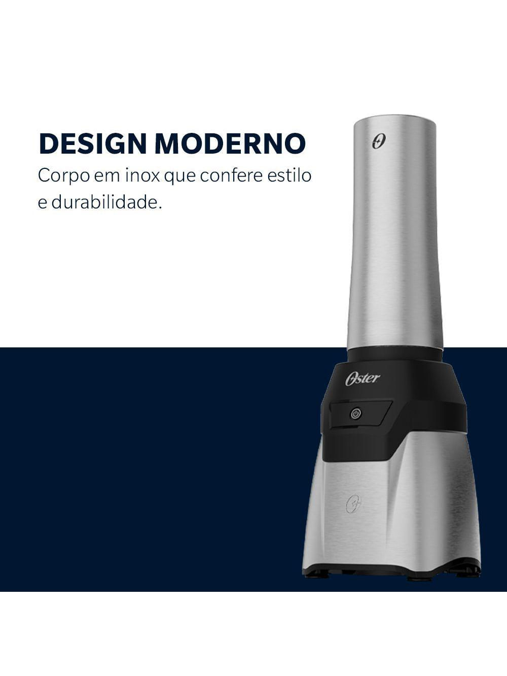 Blender Power Inox Oster Com 2 Jarras To Go 220V - Loja do Cooperado