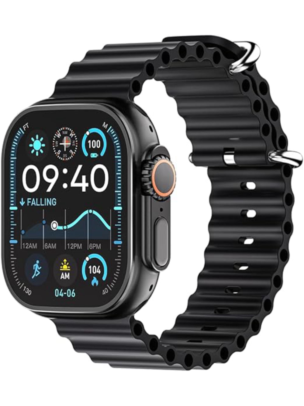 Smartwatch Microwear Watch Ultra 3 (Preto) - Loja do Cooperado